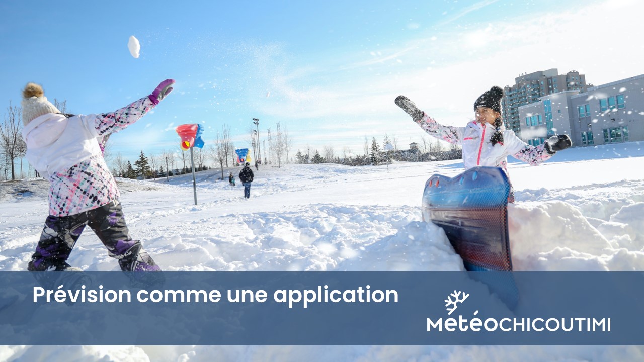Prévisions comme une app. - Météo Chicoutimi