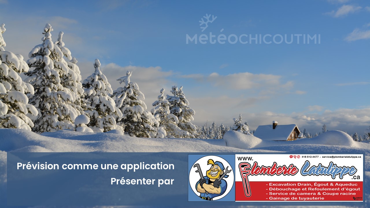 Prévisions comme une app. - Météo Chicoutimi
