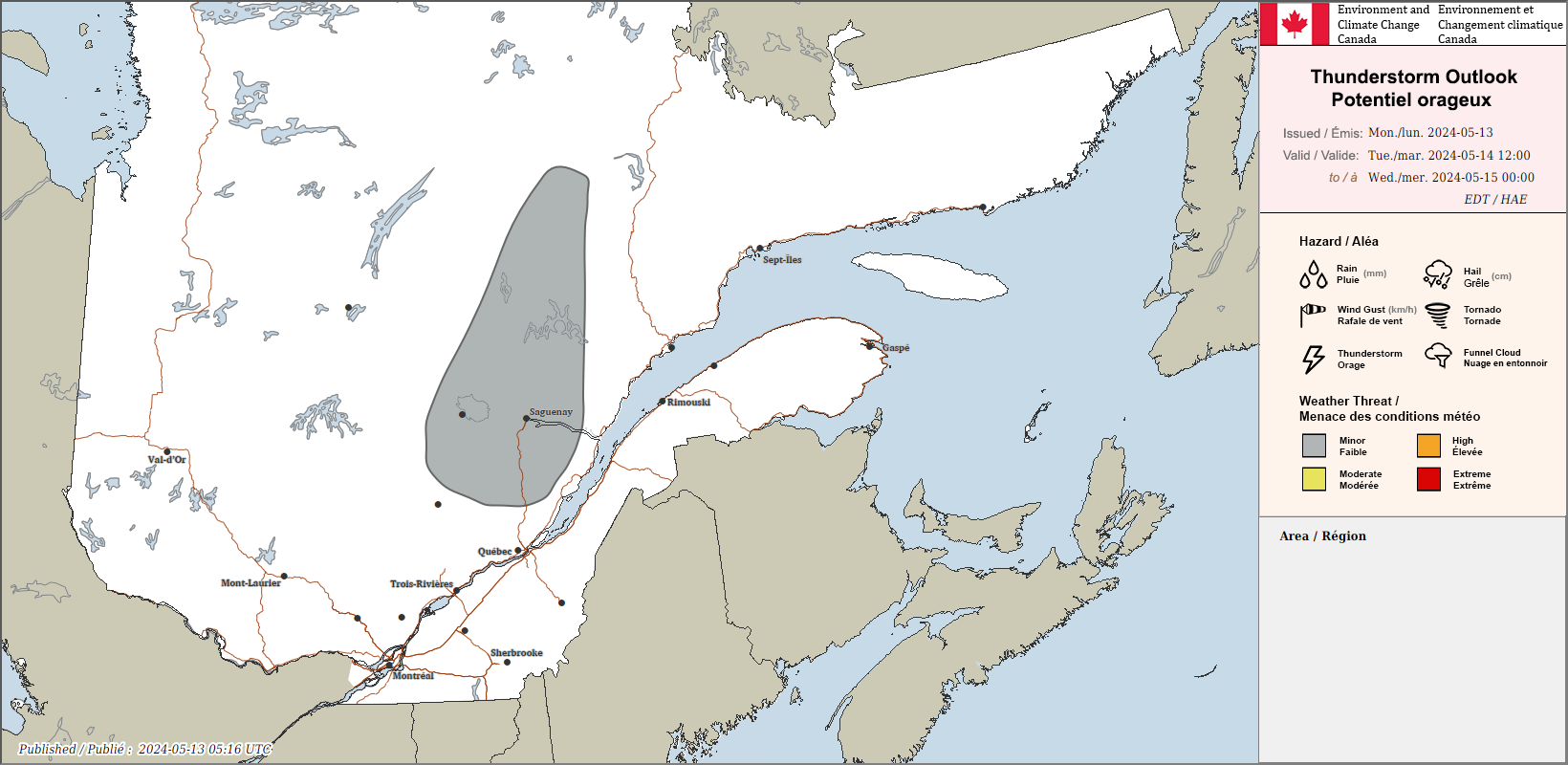 Les caméras - Météo Chicoutimi