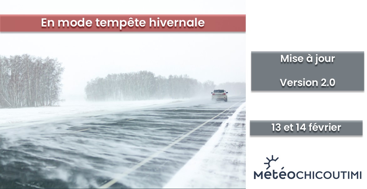 Mise à jour tempête hivernale - MétéoChicoutimi