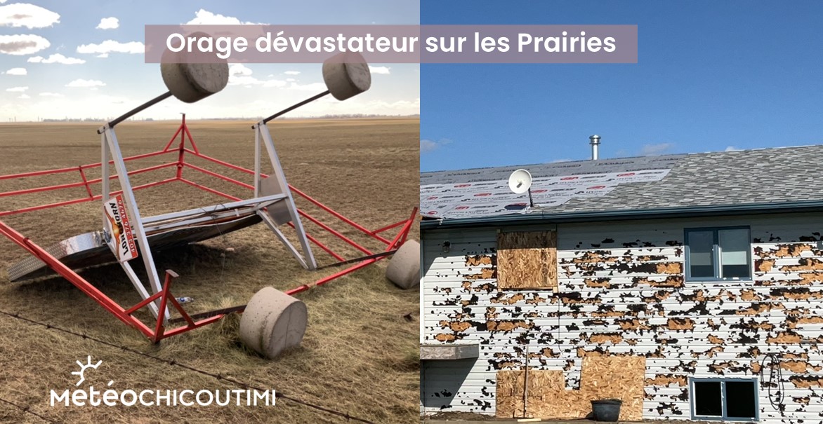 🌩️ Orage dévastateur sur les Prairies : Destruction visible depuis l ...